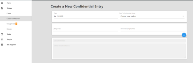 Confidential Entries