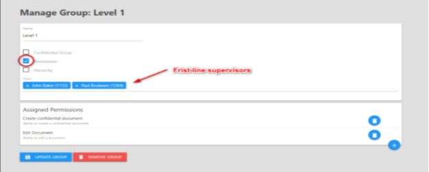 Managing Groups - Hierarchy and Permissions