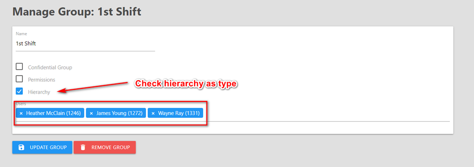 Managing Groups - Hierarchy and Permissions