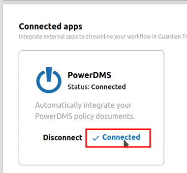 Using PowerDMS with Guardian Tracking 5
