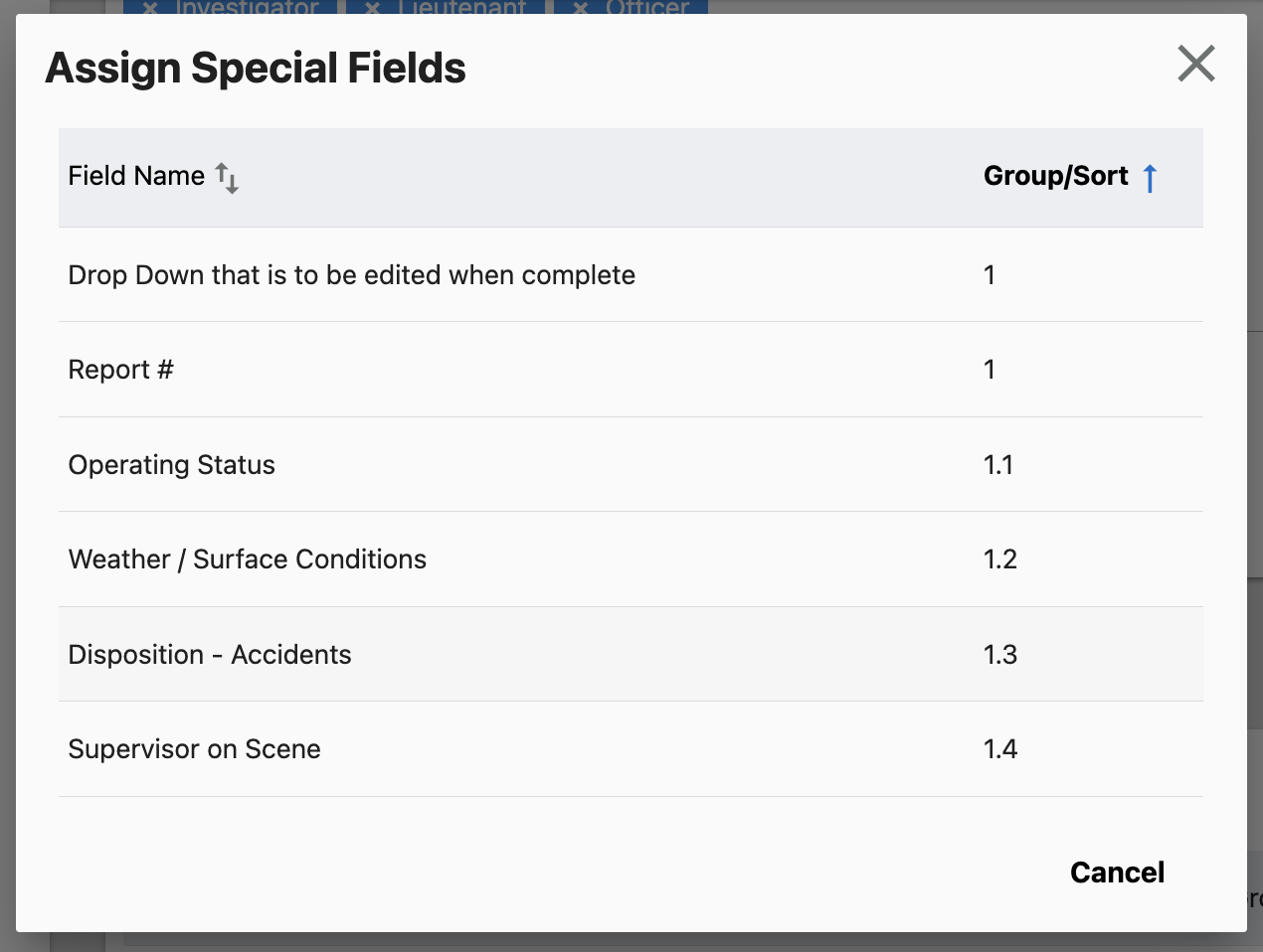 Guardian Tracking Next - Managing Special Fields