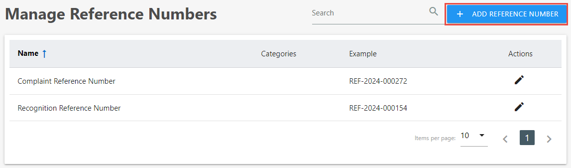 GT Next: Managing Reference Numbers